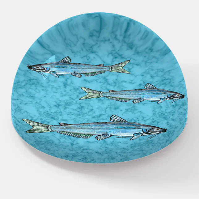 Blue Catfish Fishing Paperweight | Zazzle