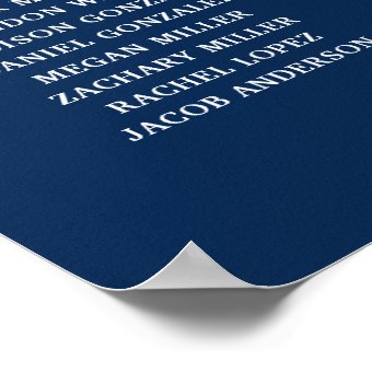 Blue Celestial Watercolor Table Seating Chart Sign | Zazzle