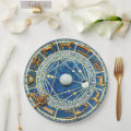 Blue Celestial Zodiac Astrology Party Horoscope Paper Plates | Zazzle