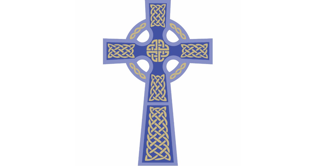 Blue Celtic Cross Photo Sculpture | Zazzle