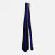 Blue Centered Thin Vertical Line on Black Tie | Zazzle