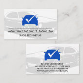 Blue Check Mark Logo Business Card | Zazzle