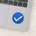 Blue Check Mark Sticker | Zazzle