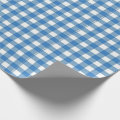 Blue Checkered Gingham Wrapping Paper | Zazzle