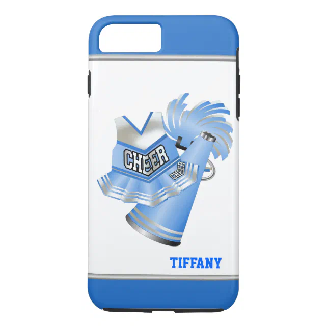 Blue Cheerleader Custom iPhone 7 Plus Case | Zazzle