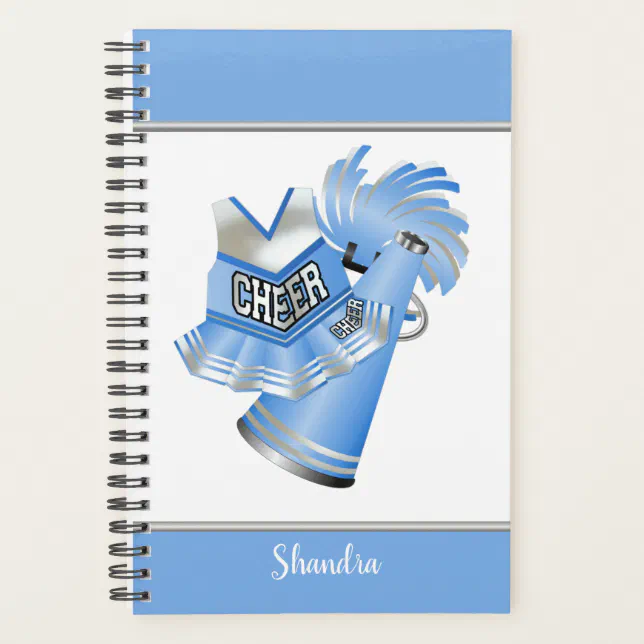 Blue Cheerleader Planner | Zazzle