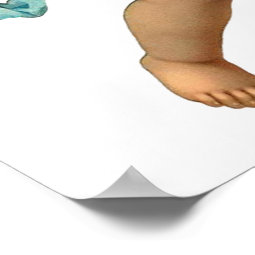 "Blue Cherub" Vintage Poster | Zazzle