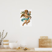 "Blue Cherub" Vintage Poster | Zazzle