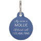 Blue Chiffon 1950s Vintage Fashion Retro Prom Pet Name Tag | Zazzle
