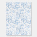Blue chinoiserie floral wedding welcome sign | Zazzle
