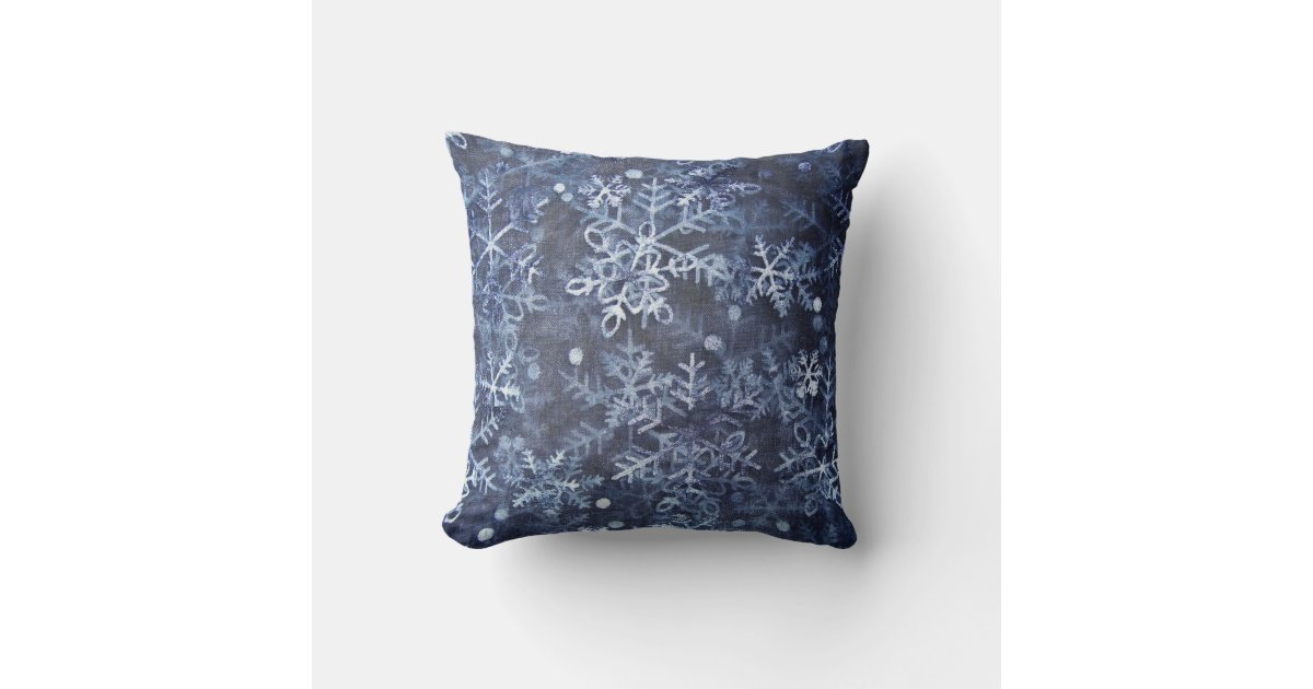 blue Christmas American MoJo Pillow | Zazzle