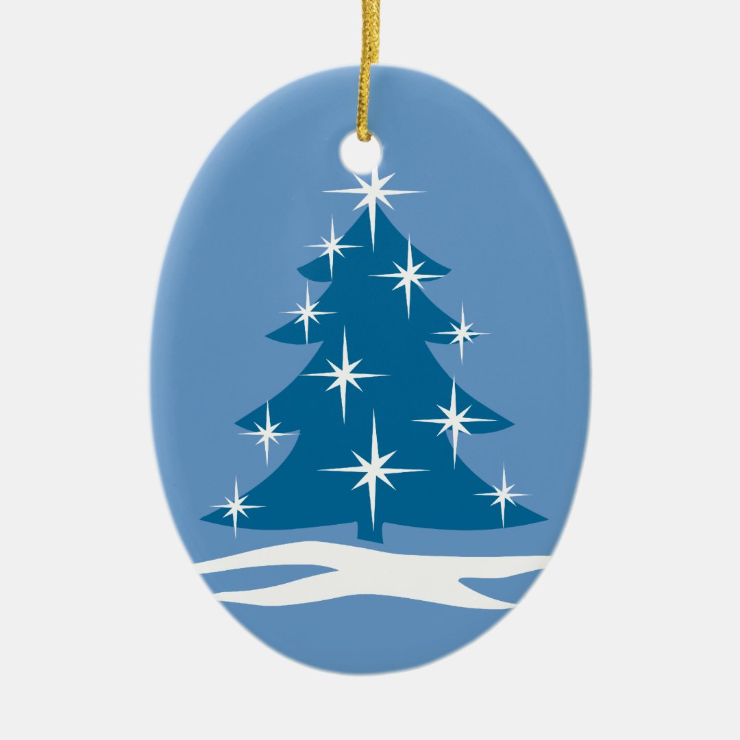 Blue Christmas Ornament Chrismas Tree Decoration | Zazzle