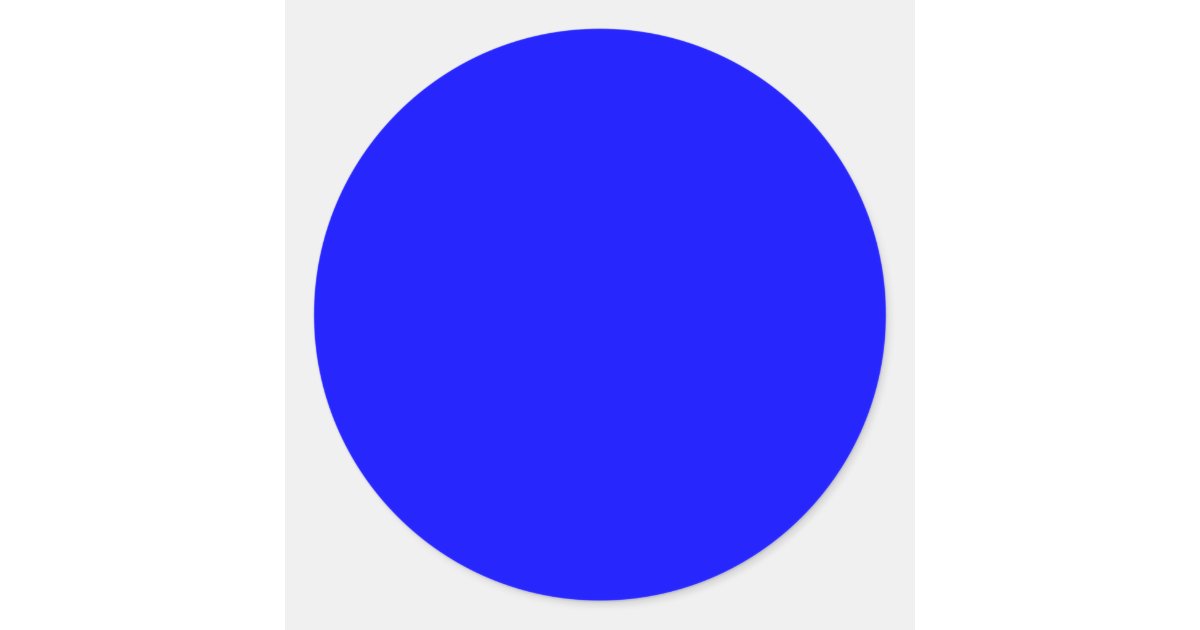 Blue Classic Round Sticker | Zazzle