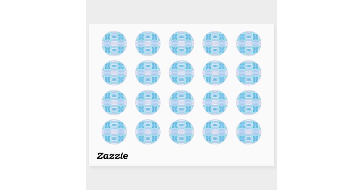 Blue Classic Round Sticker | Zazzle