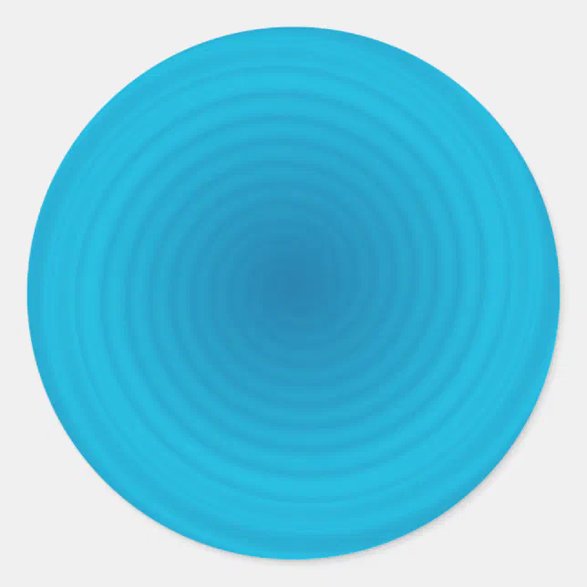 Blue Color Blank Template Custom Trendy Elegant Classic Round Sticker ...