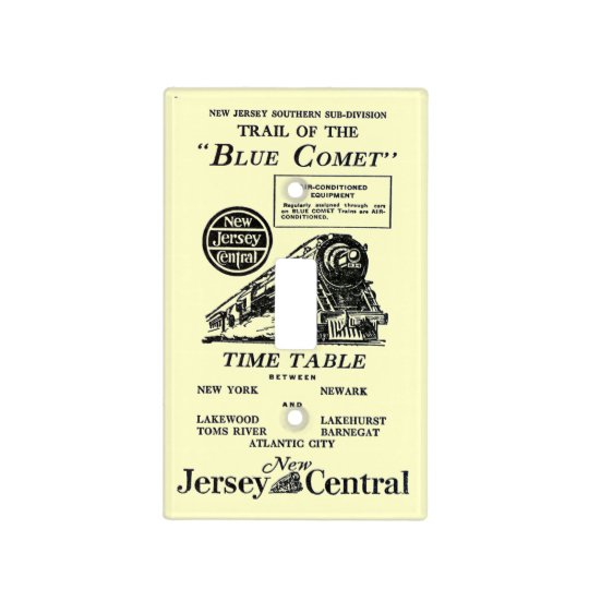 Blue Comet Train, Luxury Coach Trains Light Switch Cover | Zazzle.com