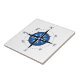 Blue Compass Rose Ceramic Tile | Zazzle