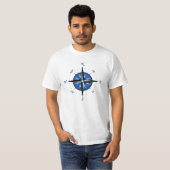 Blue Compass Rose T-Shirt | Zazzle