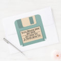 Blue Computer Old School Floppy Disk Stickers | Zazzle