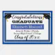 Blue Congratulations Graduate Graduation Photo Sign | Zazzle