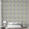Blue Construction Trucks & Site Theme Pattern Wallpaper | Zazzle