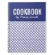 Blue CookBook With Custom Cover Notebook | Zazzle