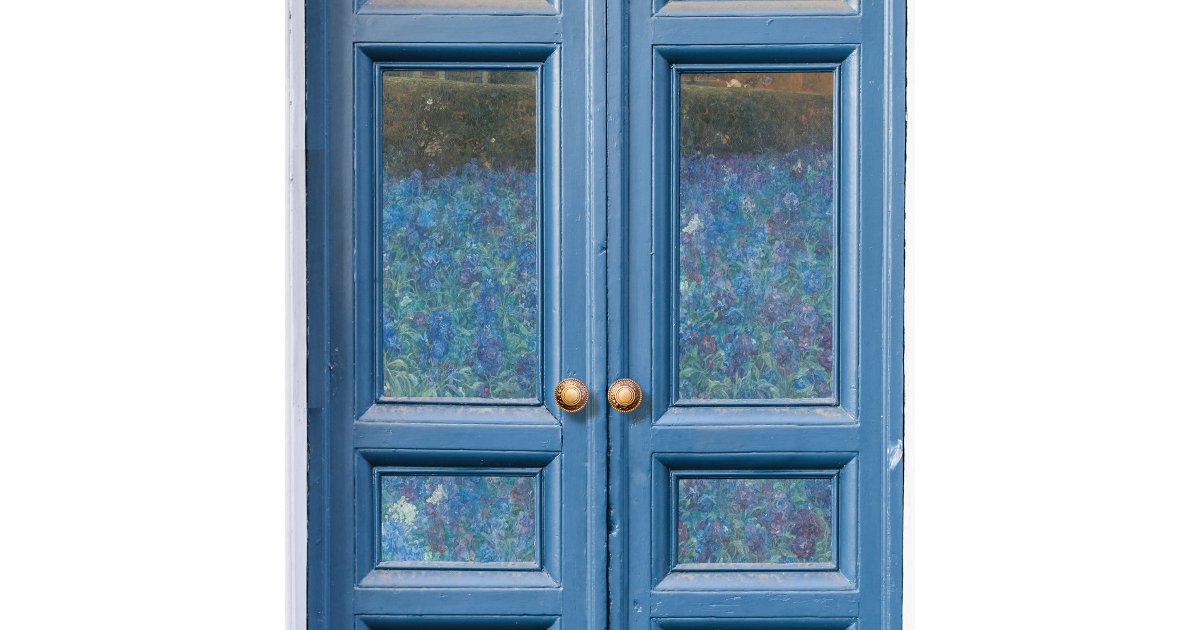 Blue Cottage Floral Impressionist Garden Decoupage Tissue Paper | Zazzle