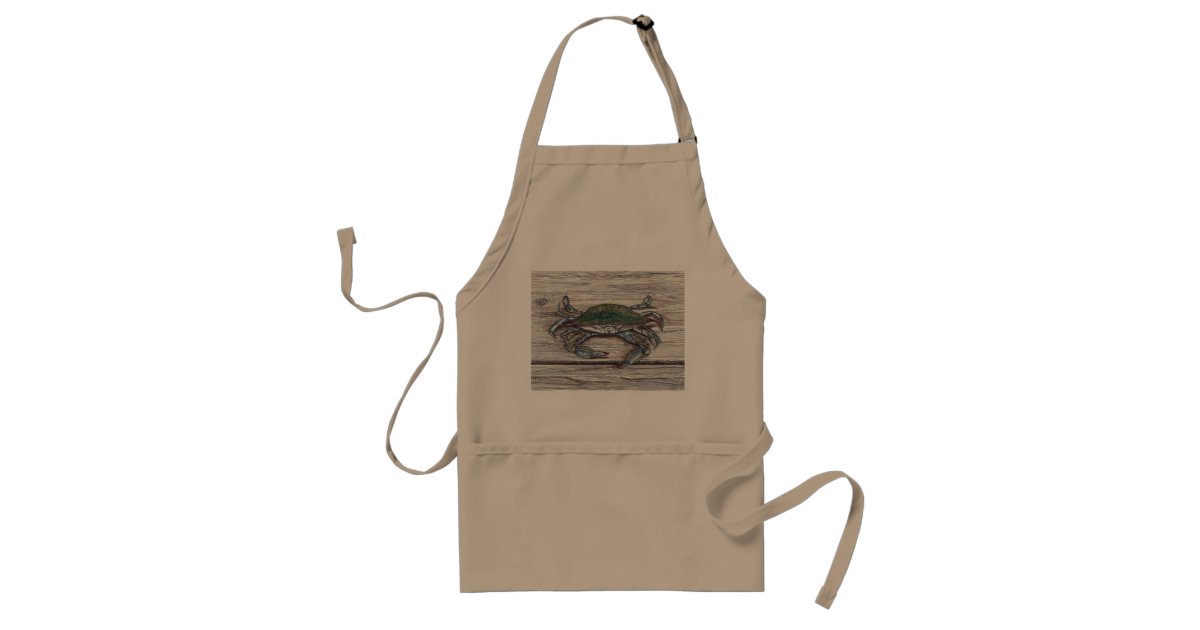 Blue Crab on Dock Apron | Zazzle