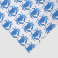 Blue Crab Seaside Ocean pattern Tissue Paper | Zazzle