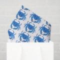 Blue Crab Seaside Ocean pattern Tissue Paper | Zazzle