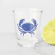 BLUE CRAB SHOT GLASS | Zazzle