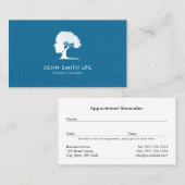 Blue Creative Psychologist Personal Counselor Appointment Card | Zazzle
