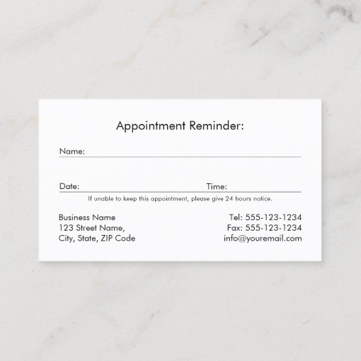 Blue Creative Psychologist Personal Counselor Appointment Card | Zazzle