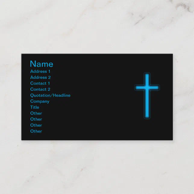 Blue Cross Business Card | Zazzle