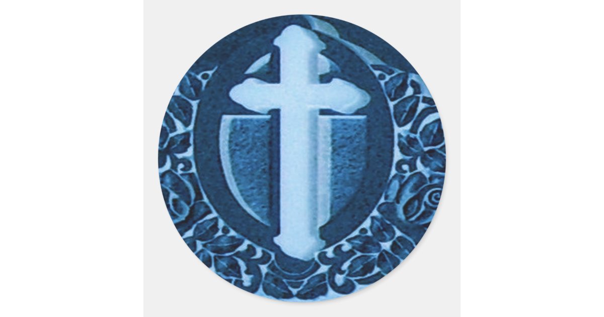 Blue Cross Stickers | Zazzle