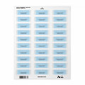 Blue Cross with Damask Pattern Label | Zazzle
