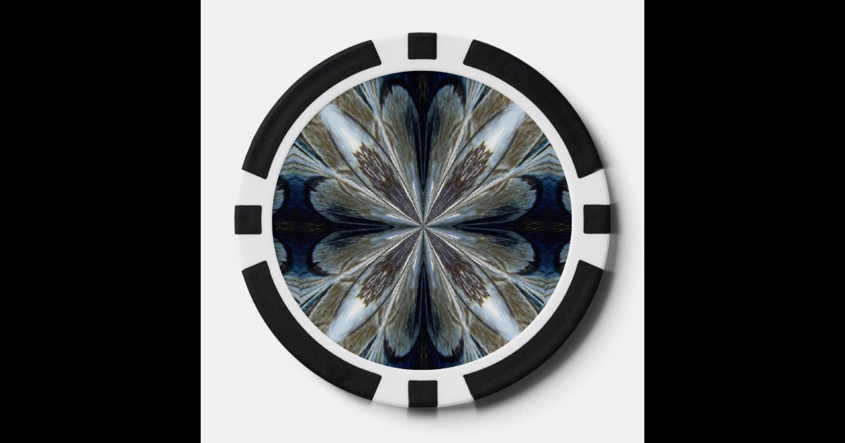 Blue Crystal ~ Poker chip set | Zazzle