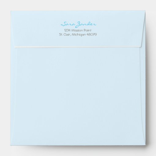 Blue Custom Envelope | Zazzle