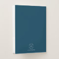 Blue Custom Logo Presentation Folder with Pockets | Zazzle