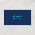 Blue Cyber Circuits Business Card 2 | Zazzle