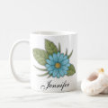 Blue Daisy Coffee Mug | Zazzle