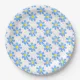 Blue Daisy Watercolor Pattern 2 Paper Plates | Zazzle