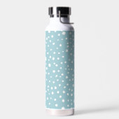 Blue Dalmatian Spots, Dalmatian Dots, Dotted Print Water Bottle | Zazzle