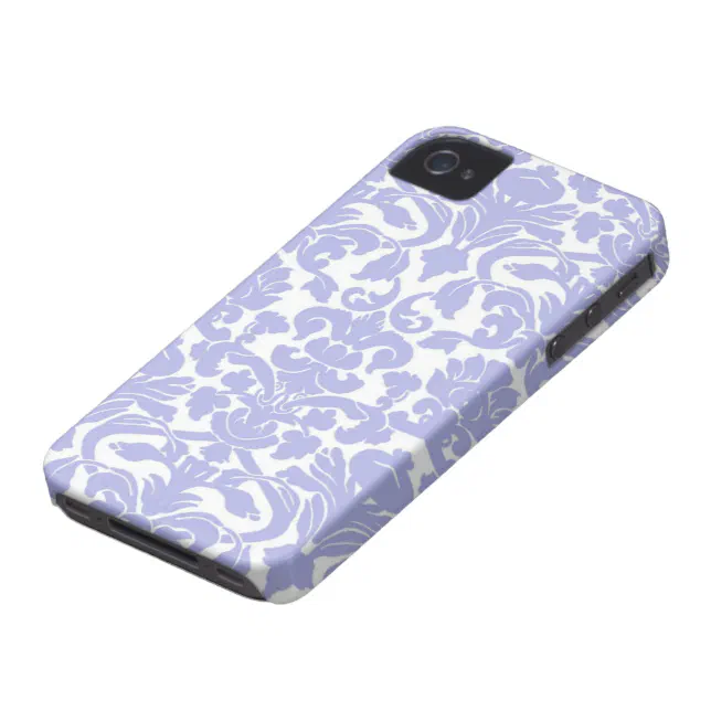 Blue Damask iPhone 4 Case | Zazzle