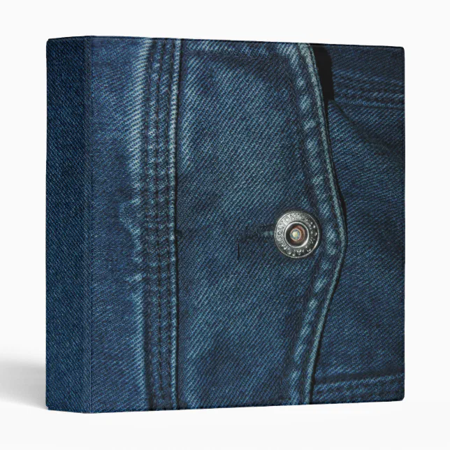Blue Denim Binder | Zazzle