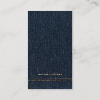 Blue Denim Jeans business card | Zazzle