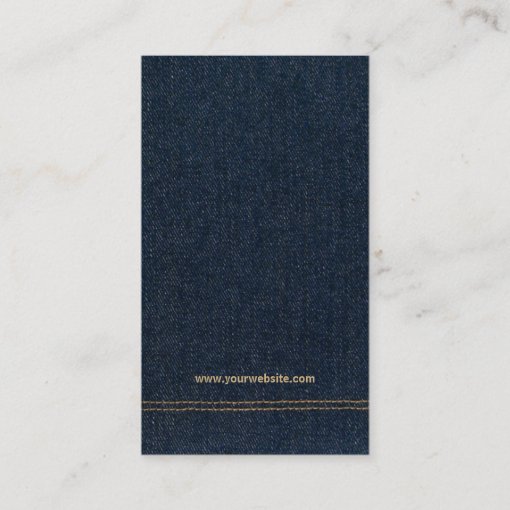 Blue Denim Jeans business card | Zazzle