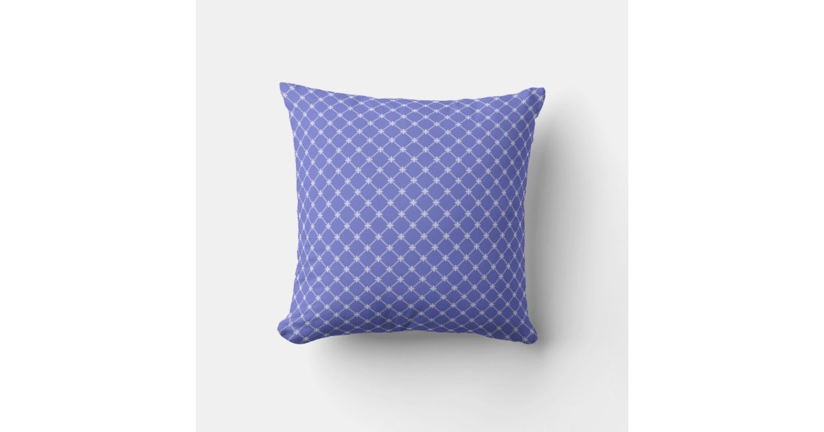 Blue Diagonal Pattern Throw Pillow | Zazzle