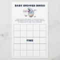 Blue Dinosaur Baby Shower Bingo Game | Zazzle
