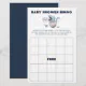 Blue Dinosaur Baby Shower Bingo Game | Zazzle